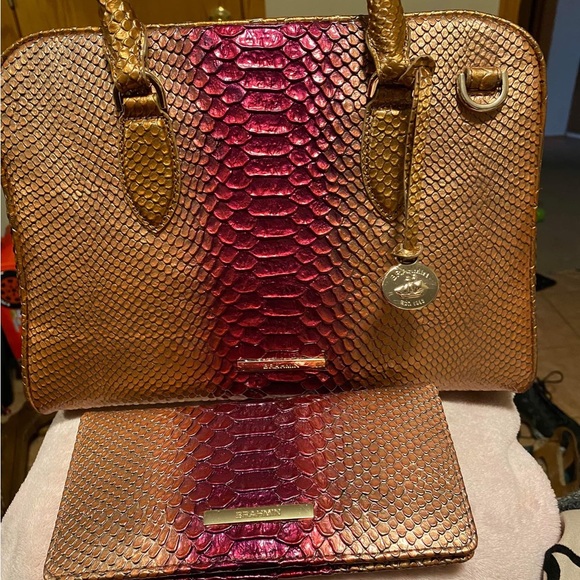 Brahmin | Bags | Brahmin Marissa Pomegranate Harkness And Matching ...